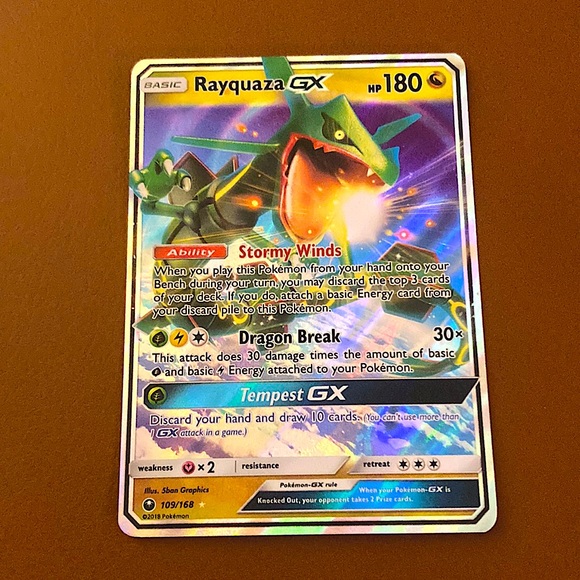 Pokemon | Toys | Rare Rayquaza Pokmon Card | Poshmark